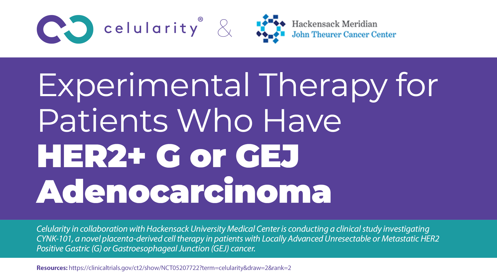 Clinical Trial for Patients With HER2+ Gastric Cancer - New Jersey